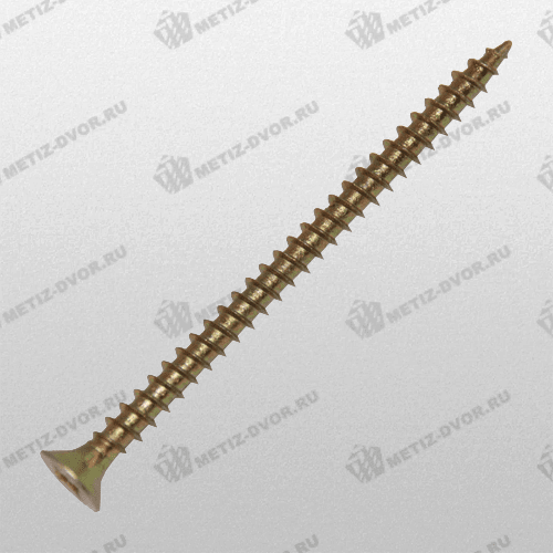 Шуруп потайной универсальный 3,0x45, желтый Уп (500 шт.)