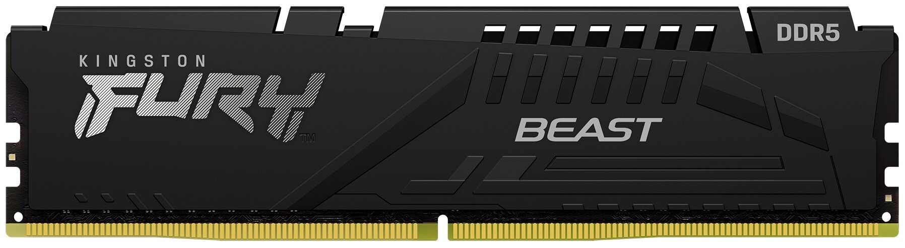 Оперативная память Kingston Fury Beast DDR5, 16x1 Gb, частота 5600MHz, CL40, KF556C40BB-16 (black)