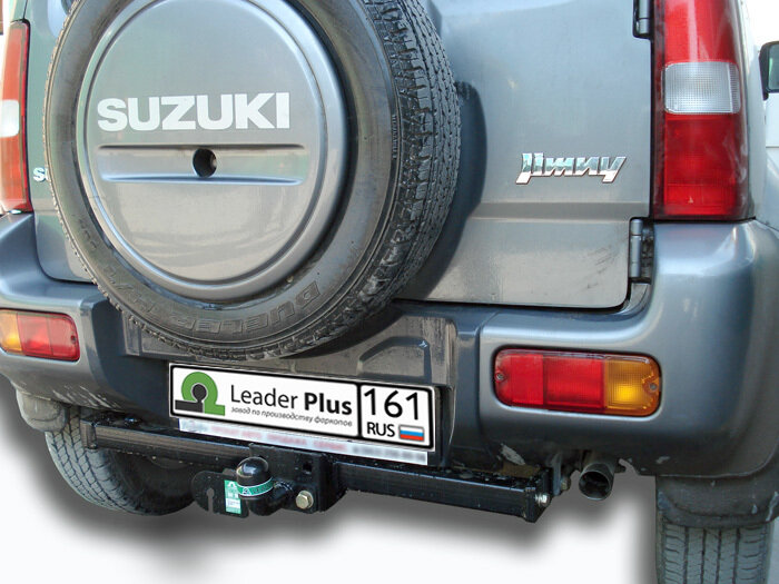 Фаркоп Лидер-Плюс для SUZUKI JIMNY 1998-2018 с электрикой (Smart) и сертифкатом в комплекте арт.(S403-F)