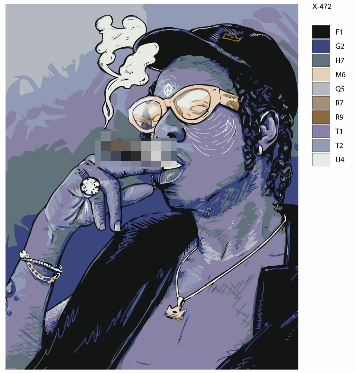 Картина по номерам X-472 "Joey Badass" 80x100