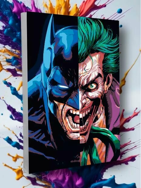 Картина по номерам Джокер Бэтмен комиксы 40*50