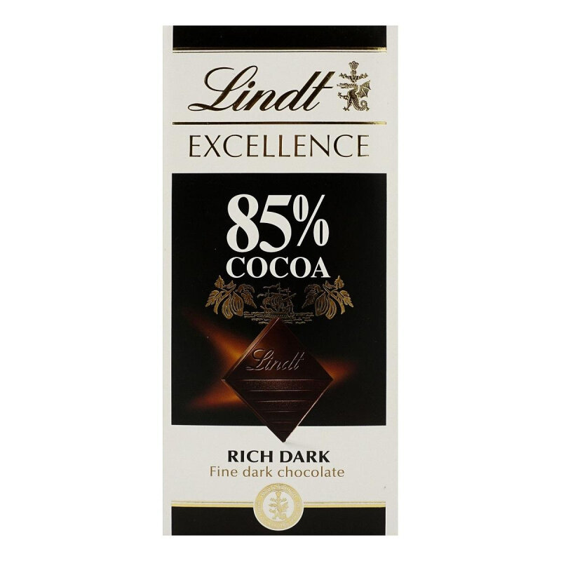 Шоколад горький "Lindt" Excellence 85% какао, 3 шт х 100 гр (Франция)