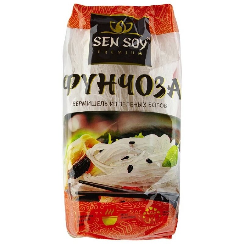 Вермишель SENSOY Премиум Фунчоза Крупная 400г