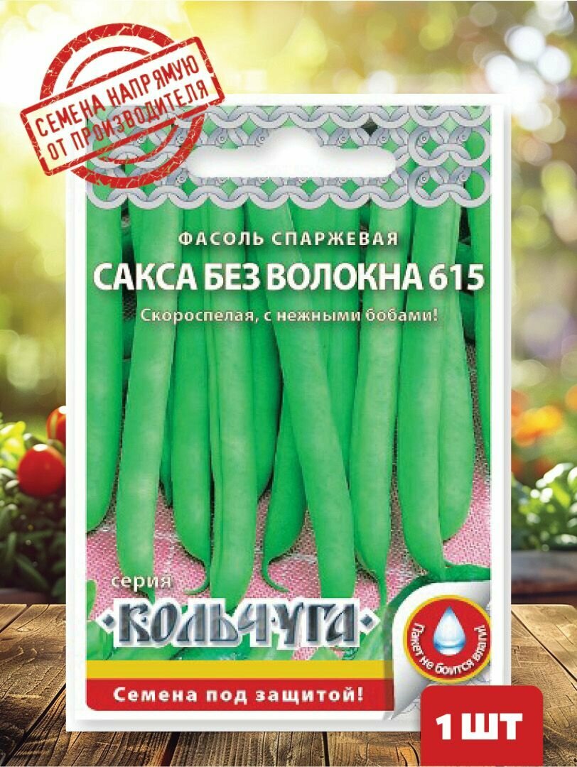 Семена Фасоль спаржевая Сакса без волокна 615