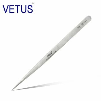 Пинцет для наращивания ресниц VETUS 38 ST-11