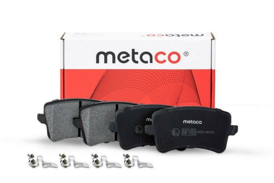 METACO 3010-262 Колодки тормозные задние дисковые к-кт Audi Q5 [8R] (2008-2017), Audi A4 [B8] (2007-2015)