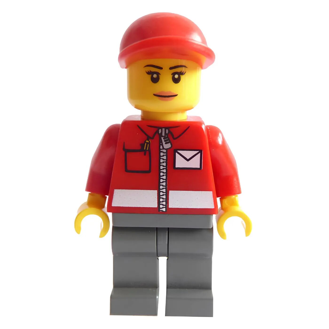 Минифигурка Lego Woman with Red Jacket post011 U