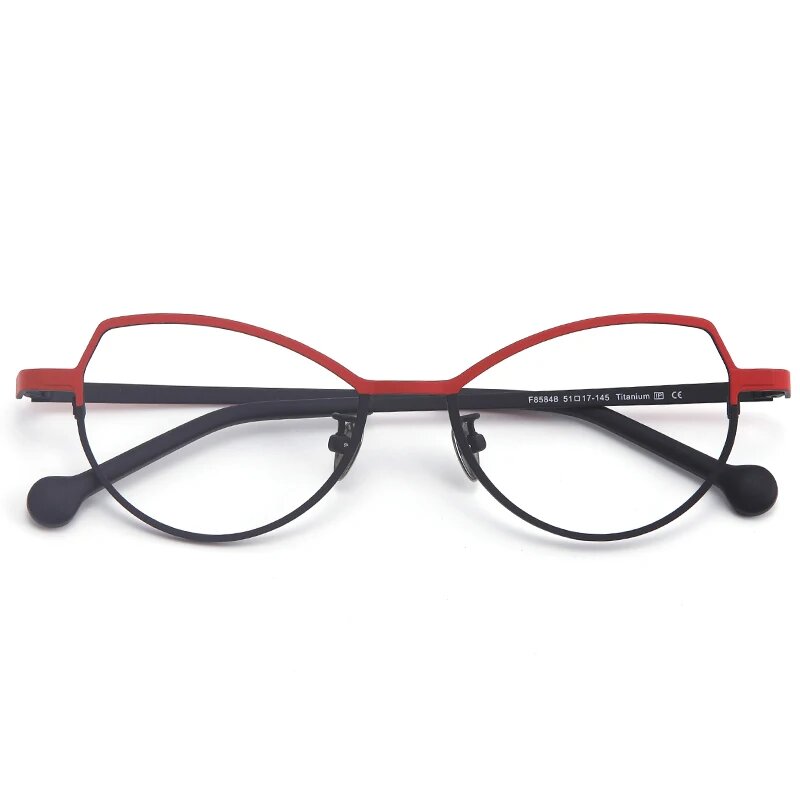 Женские очки-оправа кошачий глаз из титана MUZZ C2