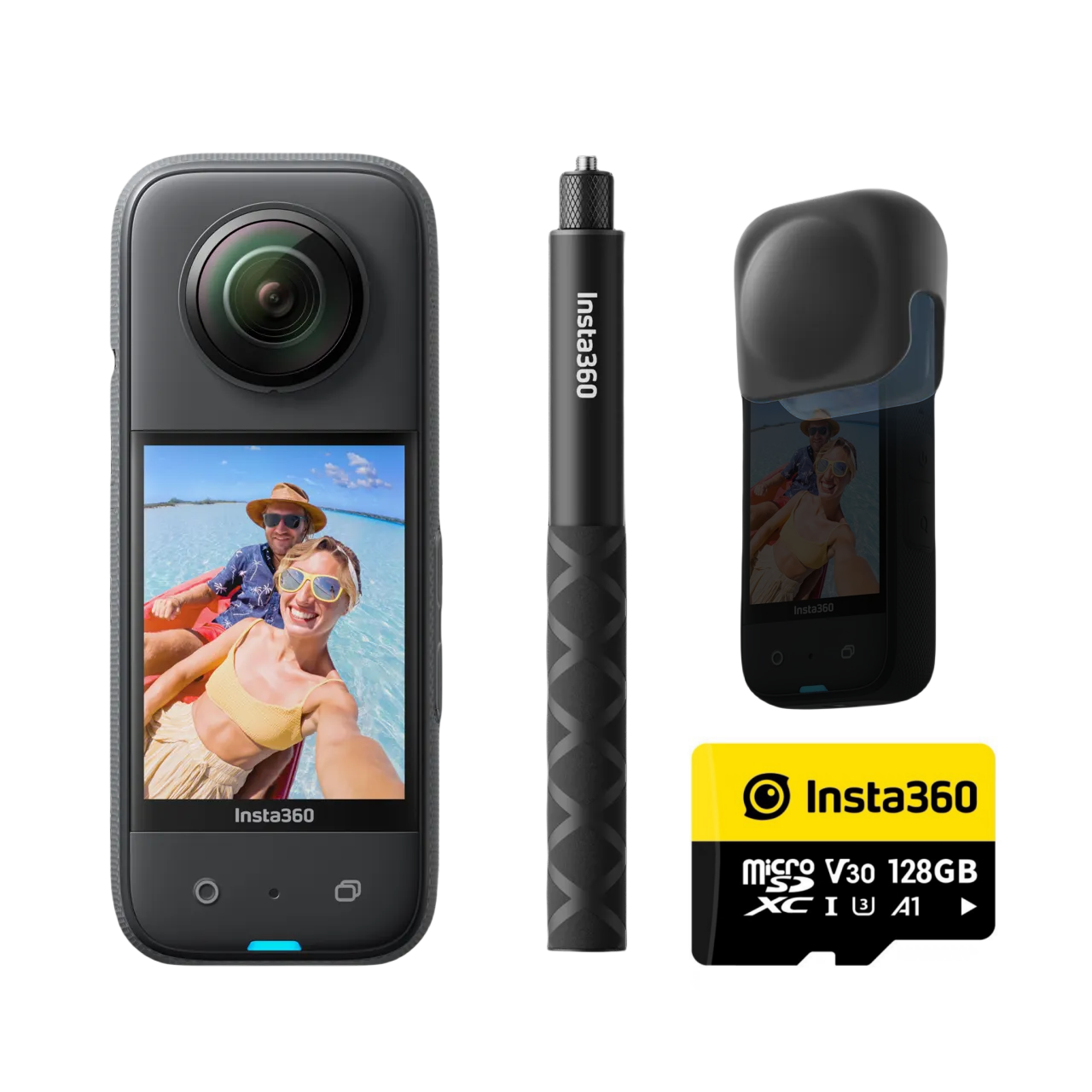 Экшн-камера Insta360 X3 Get-Set Bundle с картой памяти 128 ГБ
