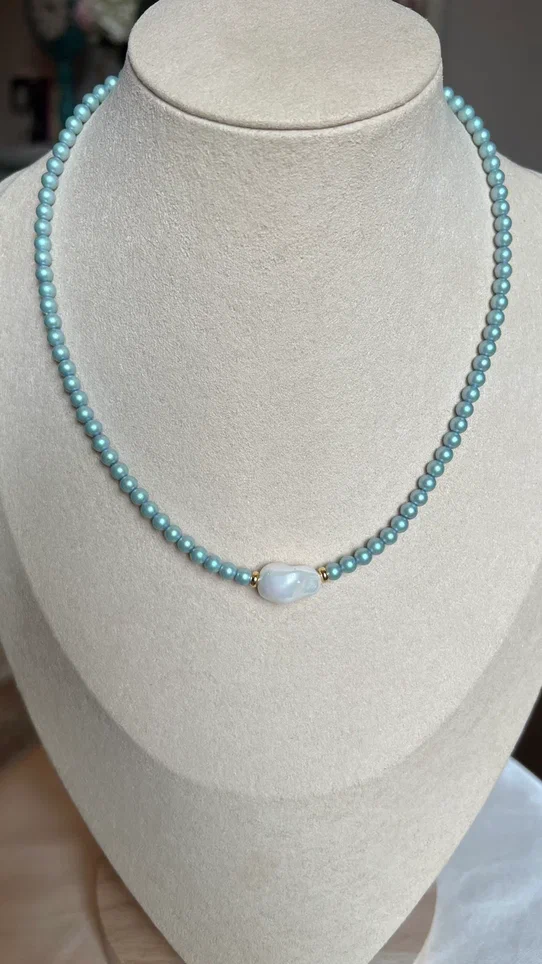 Колье, жемчуг барочный