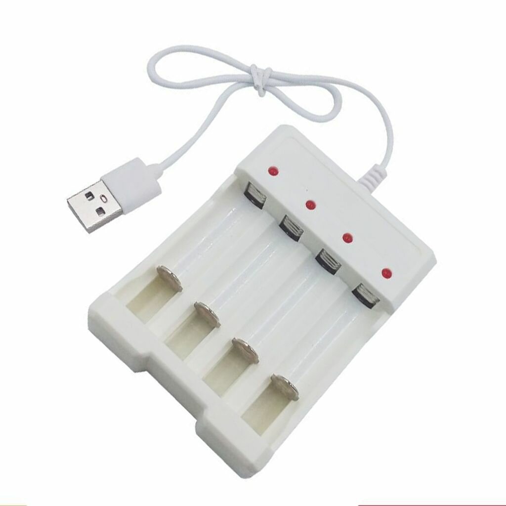 Батарея AA / AAA USB-выход с 4-слотным независимым гибридным быстрым зарядным устройством