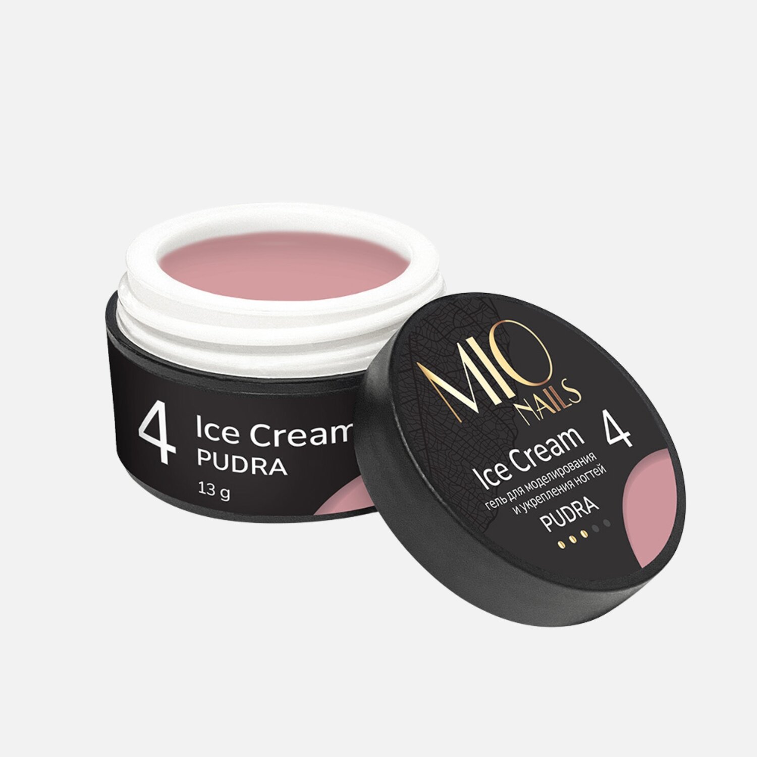 Гель Ice Cream Gel PUDRA #04 Mio Nails 13 г баночка EASY-CLICK запайка