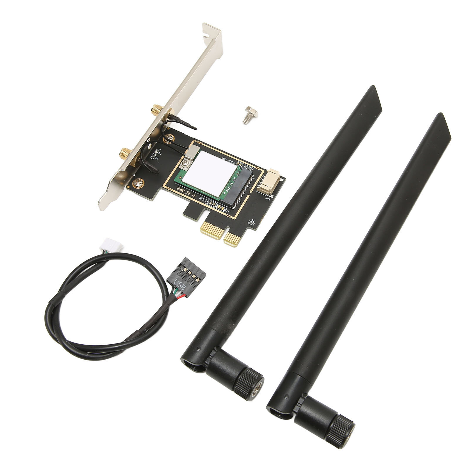 Беспроводная сетевая карта, высокоскоростная трехдиапазонная беспроводная карта Bluetooth 5,2, WiFi-карта, адаптер сетевой карты для ПК, AX210, настольный компьютер без чехла