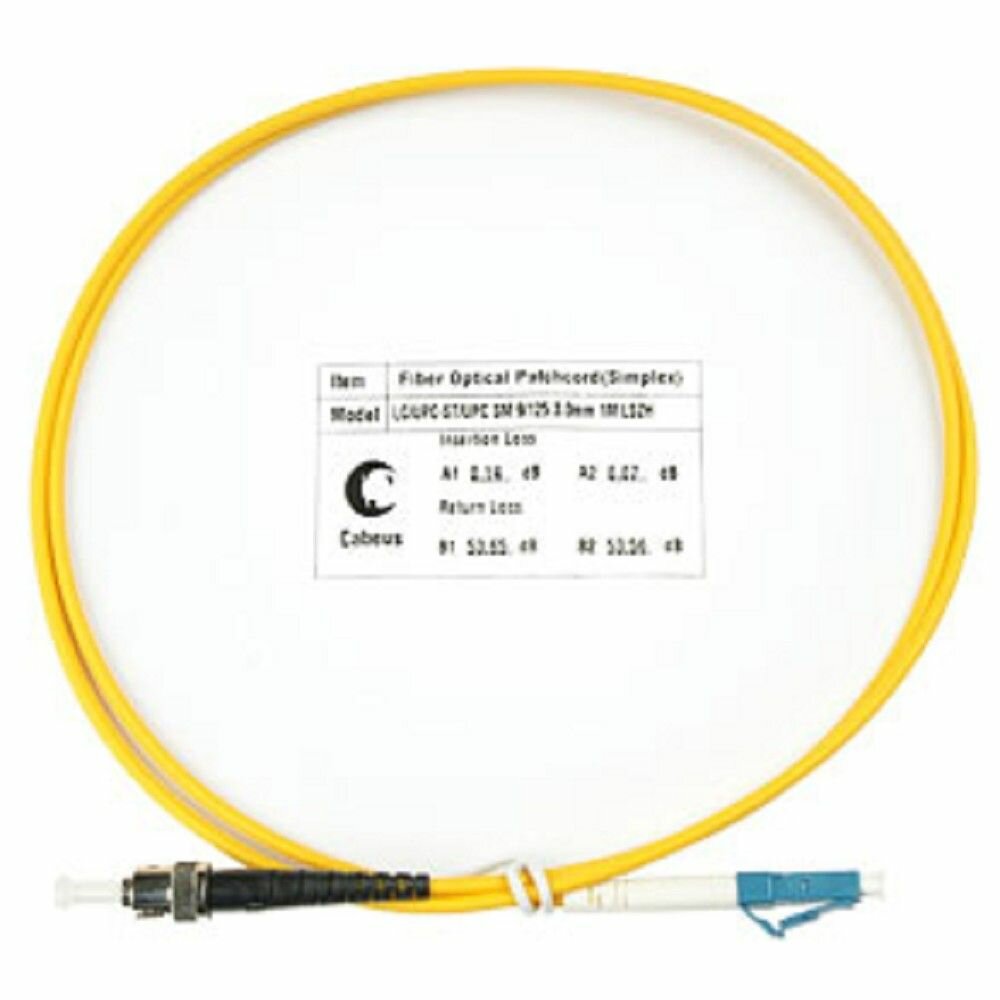 Cabeus Патч - корд волоконно - оптический FOP s - 9 - LC - ST - 1m, 1м, желтый