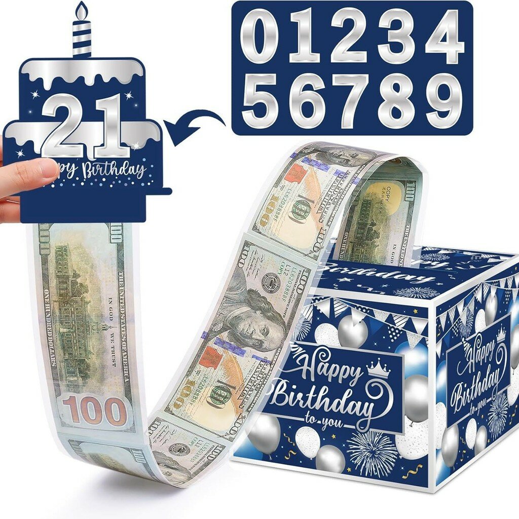 Золотой diy держатель для денег с ярким дизайном для украшения праздника и подарков стиль 4