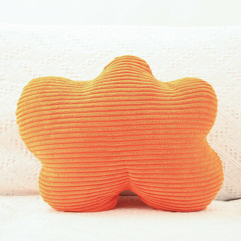 Подушка современная полоска облако цветок у форма из мягкой ткани для дивана и кровати аксессуары оранжевое облако
