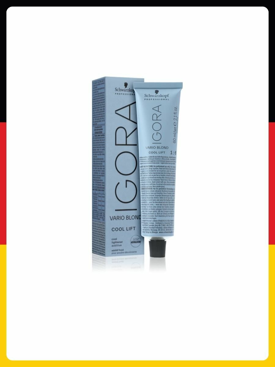 Краска для волос Schwarzkopf Professional IGORA Vario Blond Cool Lift Lightening Toning Ingredient Cool Lift, 60 мл