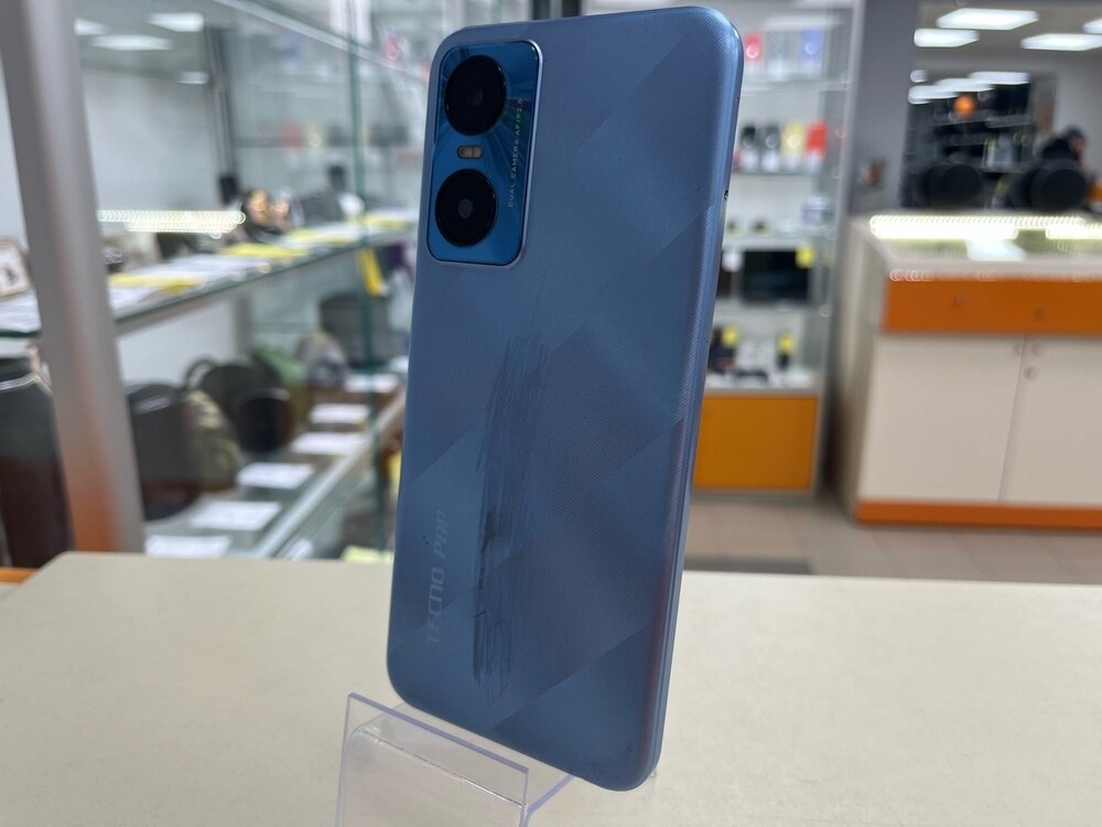 Смартфон TECNO Pop 6 Pro 2/32 ГБ, голубой Б\У уценка