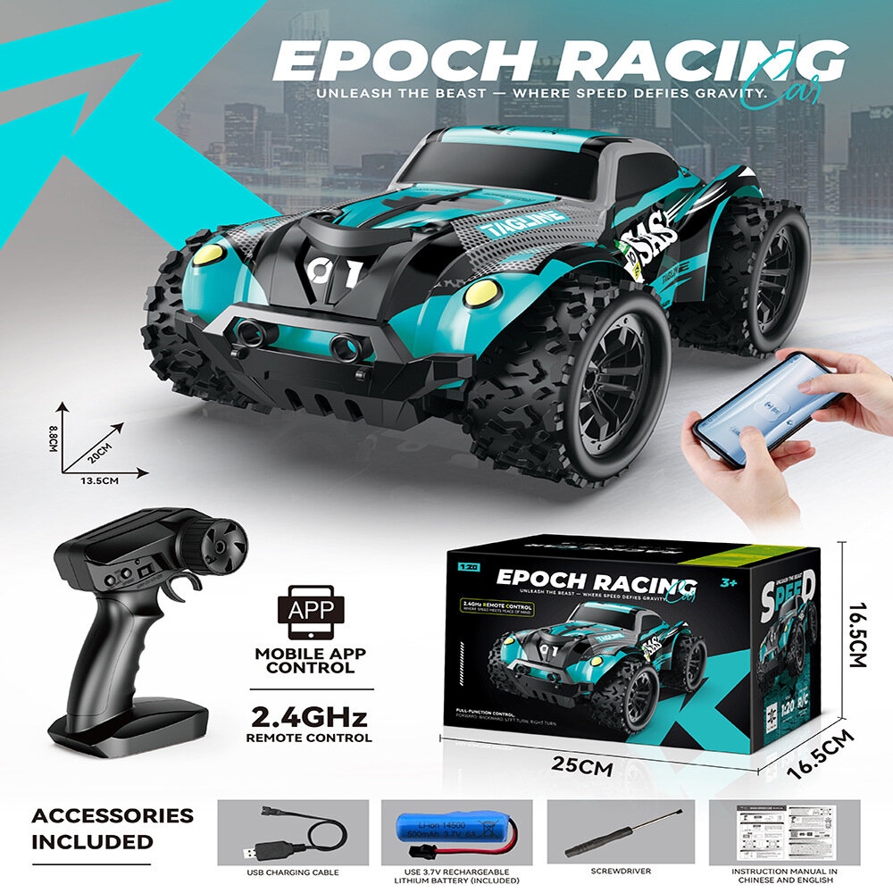 Кросс-бордер RC для начинающих, высокоскоростная радиоуправляемая машина 1:14, полномасштабная внедорожная модель с большими колесами, игрушка для детей 2.4G