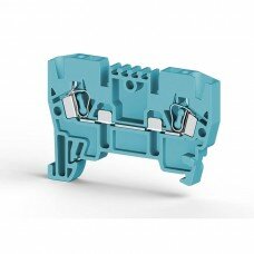 Клеммник на DIN-рейку пружинный зажим 2,5 мм. кв. YBK2,5 (синий) Klemsan 306221