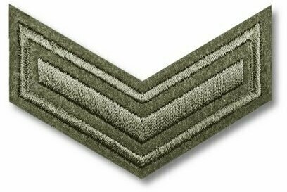 Нашивка Курсовка полевая, 1 курс. Без липучки. Размер 60x35 мм по вышивке.