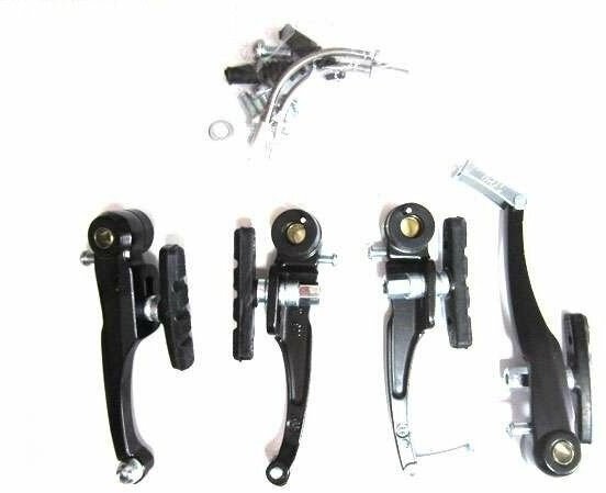 Набор тормоза V-Brake, алюм, передний+задний, без ручек и тросов, черный, 3122628-15