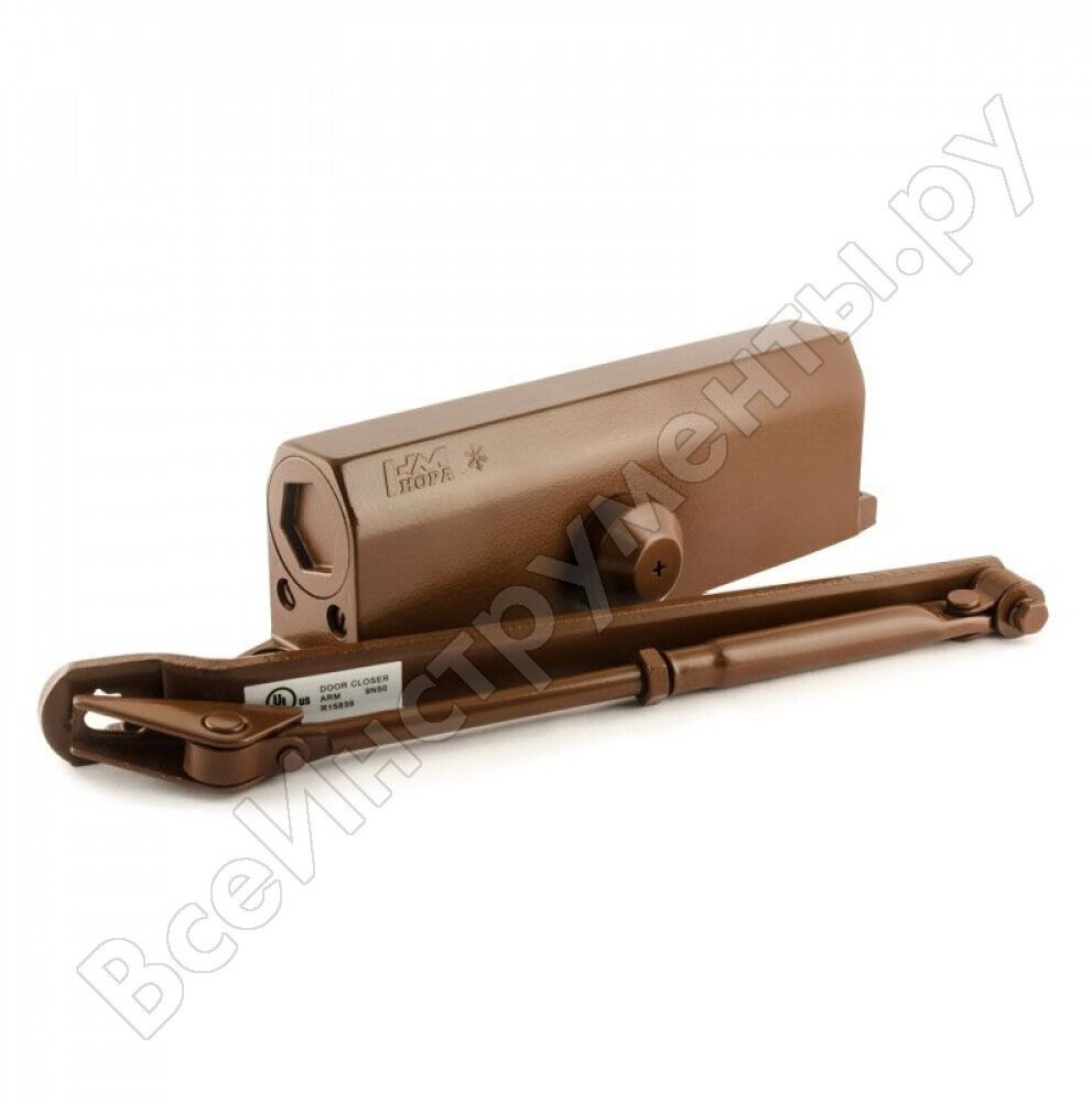 Доводчик, нора-м, нора-м №5S до 180 кг коричневый 15889, деревянные