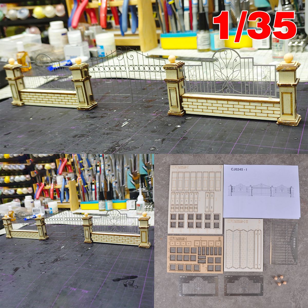 Cor 1/35 сборная модель дома диорама