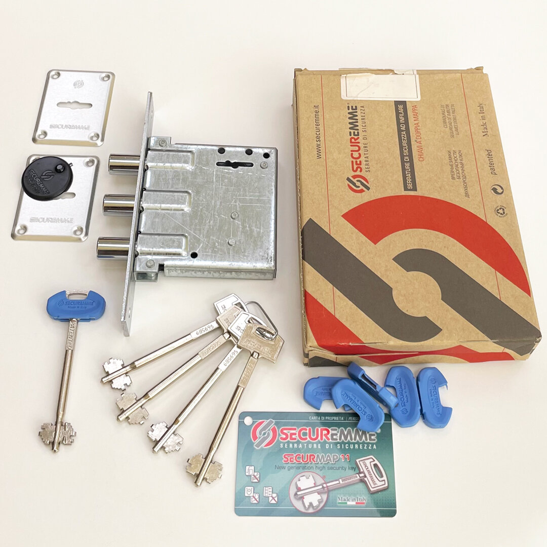 Замок сувальдный Securemme 2029 3-х ригельный (SECURMAP11)