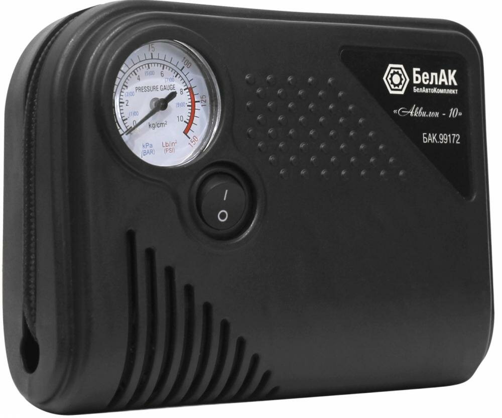 Автомобильный компрессор БелАК (белавтокомплект) АКВИЛОН-10 БАК.99172 черный