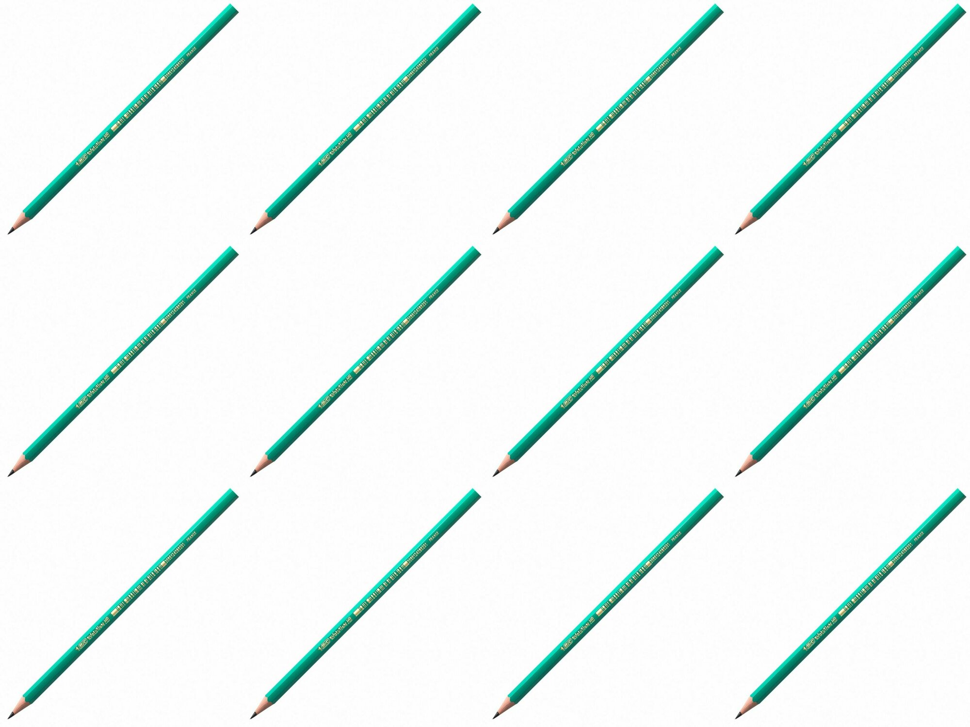 BIC Карандаш чернографитный Evolution HB без ластика, 12 шт