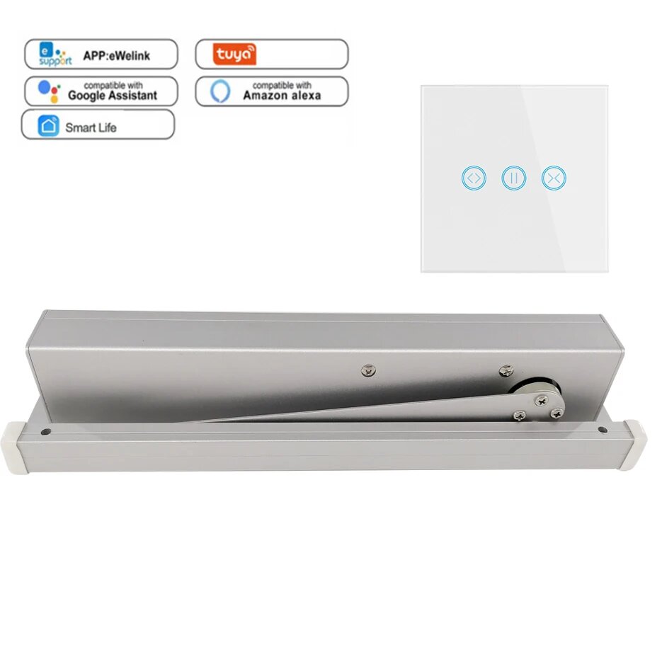 Автоматический Открыватель окна 220 В переменного тока, Открыватель для закрытия и открывания окон, наружное управление через Wi-Fi, Tuya или zigbee, дистанционное управление