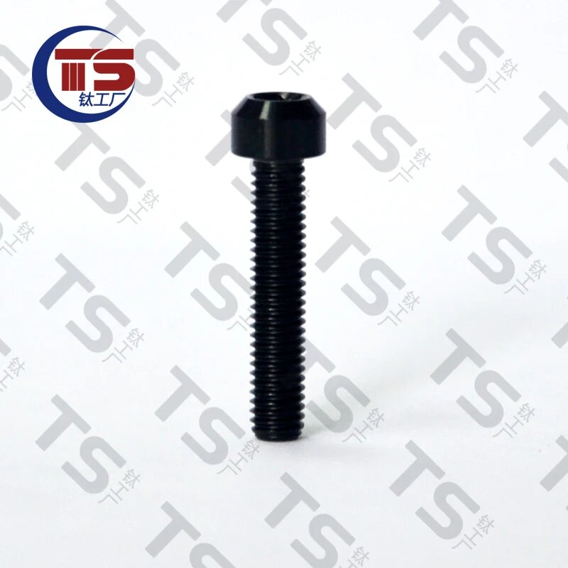 TITST Торкс болты из титанового сплава M4/M5/M6X5/8/10/15/20/25/30/35/40/45/50/55/60/65/70/80/90/100/110 мм (10 шт) Black, M4X20mm