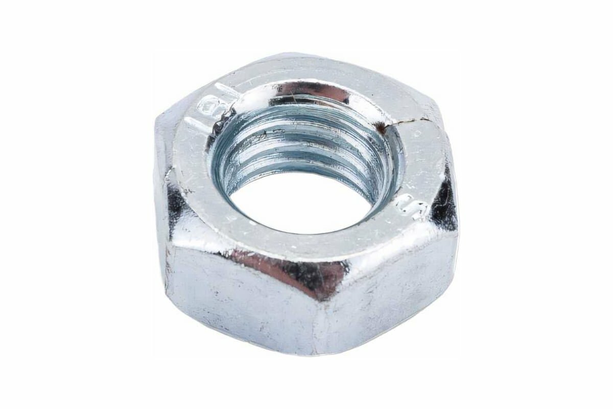 Металлсервис гайка M10 DIN 934 цинкованная, шестигранная, метрическая резьба, вес 1 кг