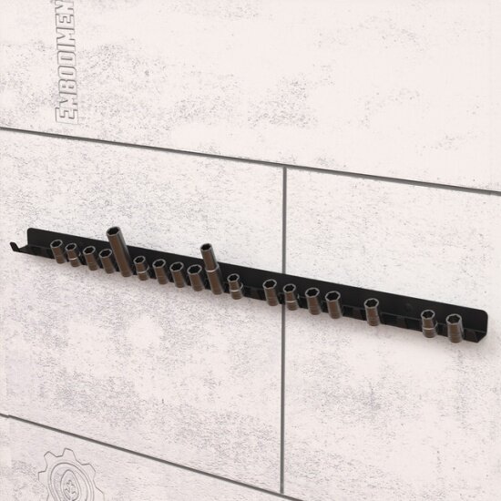 Держатель органайзер Embodiment EMB-WOEH-14-B для торцевых головок, настенный, черный