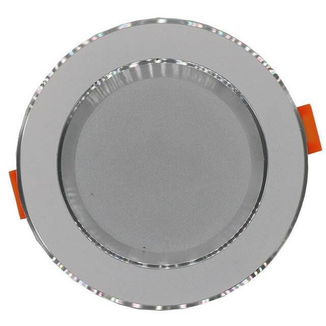 Балтийский стиль встраиваемый светильник LED 6Вт 3000K белый/хром для потолка стильный выбор