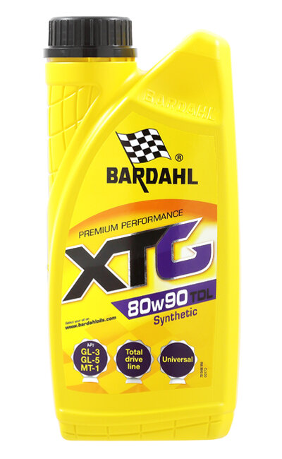 Масло трансмиссионное синтетическое XTG 80W-90 TDL, Bardahl 34981, 1 л