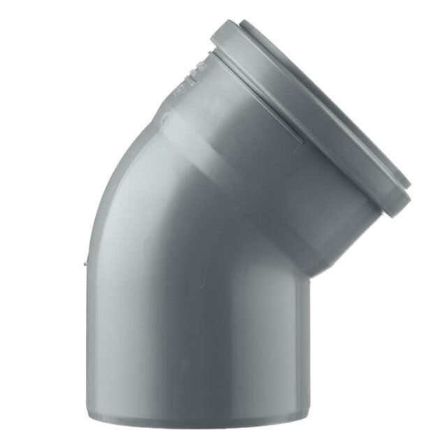 TEBO 110 мм отвод 45° для внутренней канализации - фитинг для трубопроводной системы