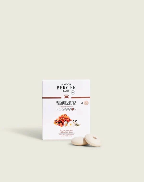 Сменные блоки для автомобильного ароматизатора Maison Berger Etoile d'Orient с утонченным восточным ароматом