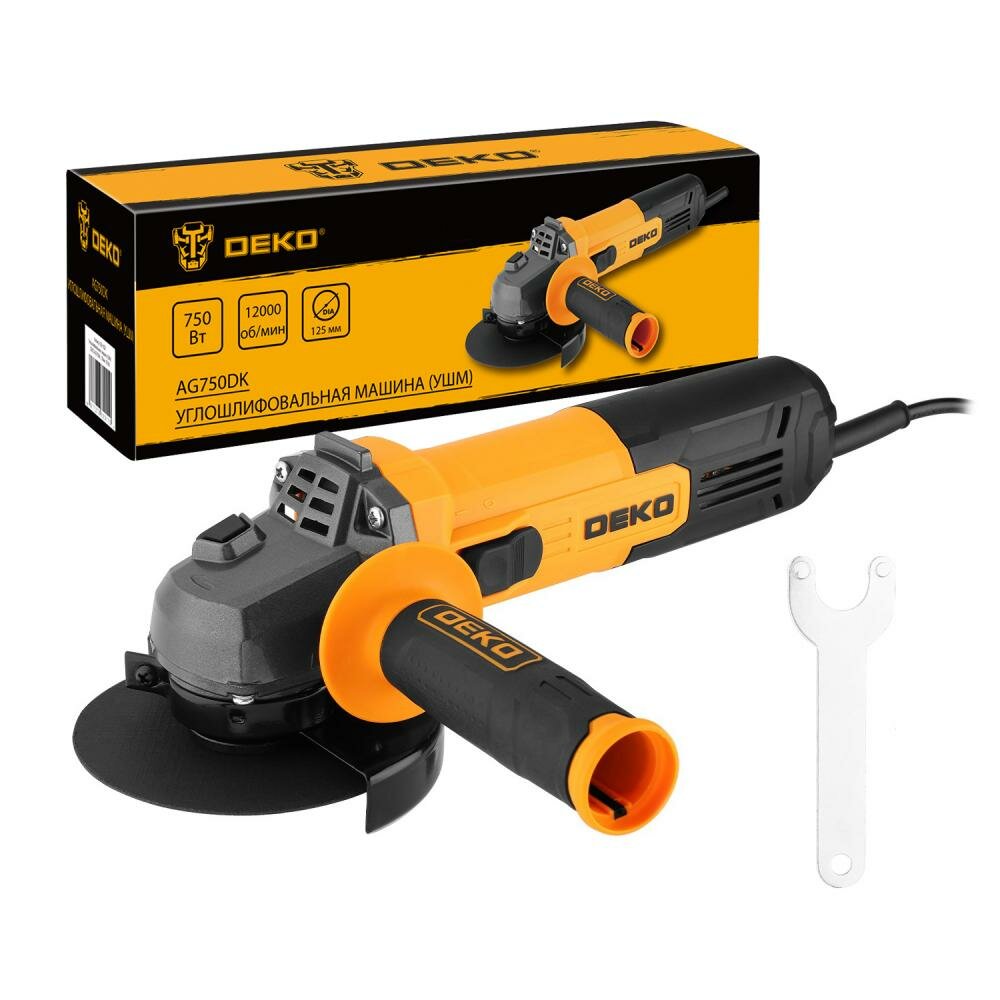 Углошлифовальная машина УШМ DEKO AG750DK 125мм 750Вт 083-1023