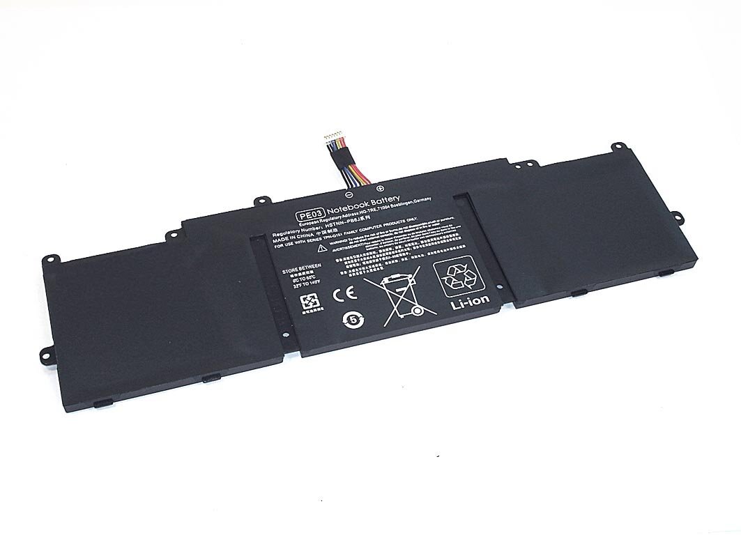 Аккумулятор OEM (совместимый с HSTNN-PB6J, PE03XL) для ноутбука HP Chromebook 210 G1 10.8V 36Wh (3300mAh) черный