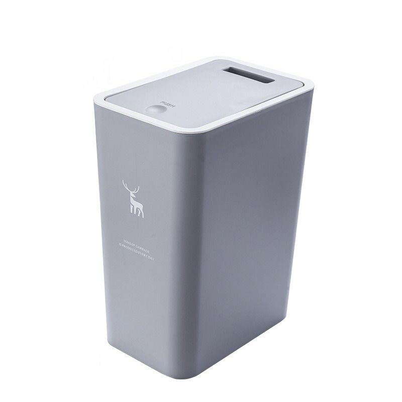 Мусорное ведро для кухни, туалета, офиса, с крышкой, 10 литров.