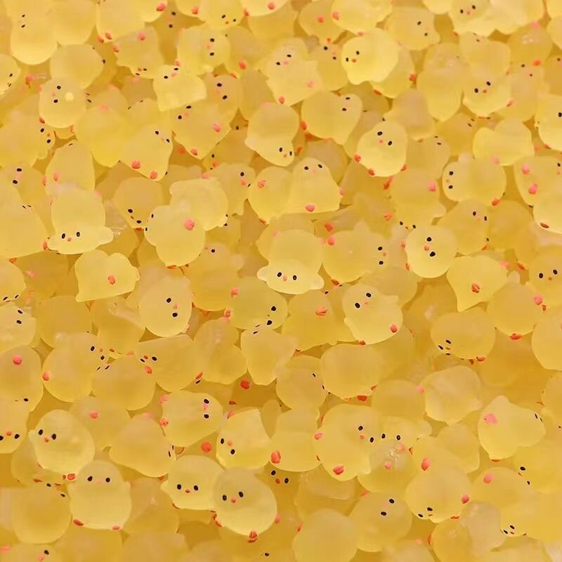 Светящихся пухлых цыплят из смолы для ландшафтного дизайна