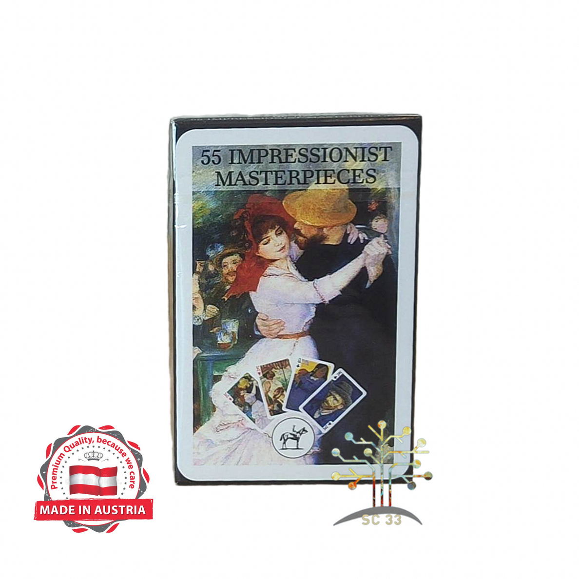 Карты игральные коллекционные Piatnik "Картины импрессионистов» 55 листов " 55 листов