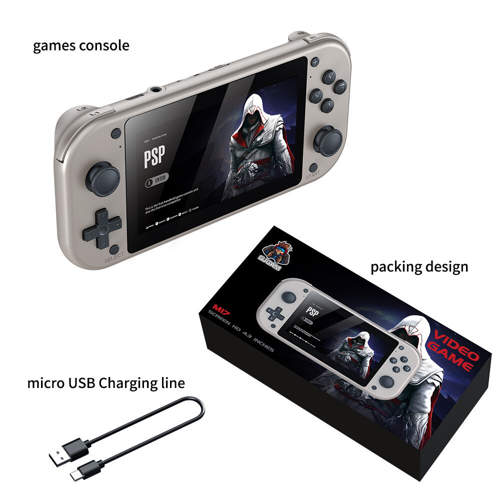 Кросс-платформенная портативная игровая консоль M17, коробка для игровой консоли, 4K HD, ретро аркадная игровая консоль
