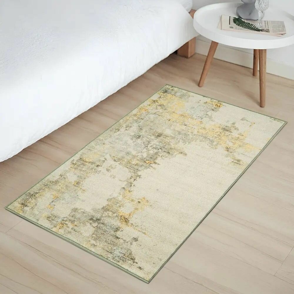 Ковер Cleopatra, противоскользящий, комнатный, для ванной, прихожую, на кухню, 80х120 см, бежевый