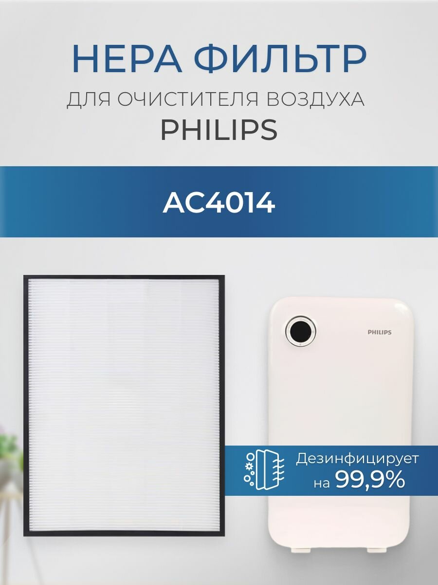 HEPA фильтр AC4144 для очистителя воздуха Philips AC4014