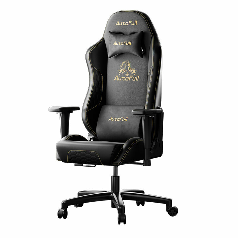 Премиум игровое кресло Autofull серия C3 PRO, AF903BSA, с поддержкой для ног, черный
