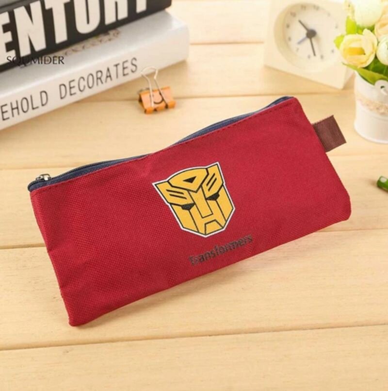 Школьный пенал-органайзер Трансформеры, цвет бордовый