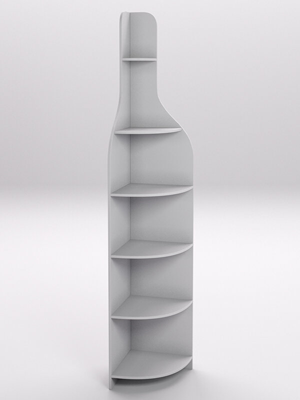 Стеллаж для бутылок №1, Серый. Производитель товара - компания Westcom.